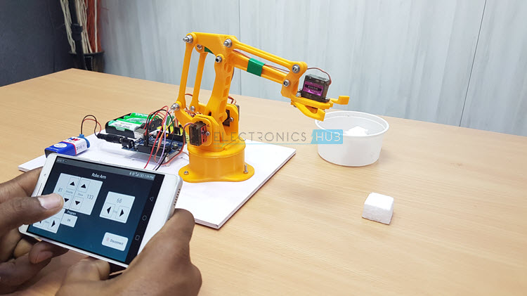 DIY Arduino和蓝牙控制的机械臂项目与电路图和输出 - BOB官方网站平台 DIY Arduino和蓝牙控制的机械臂项目与电路图和输出 - BOB官方网站平台