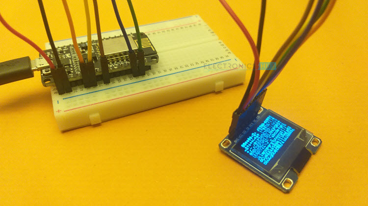 接口oled显示器与esp8266 Nodemcu Spi Oled Esp8266 Bob官方网站平台