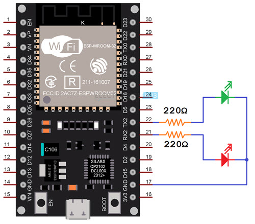 ESP32-Web-Server-Circuit