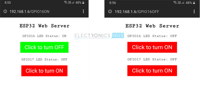 Esp32 Web Server Mobile