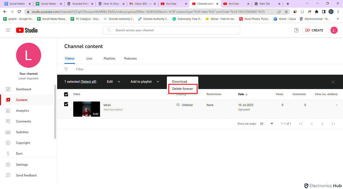 如何删除一个YouTube频道——ElectronicsHubbob多特蒙德官方下载 - BOB官方网站平台